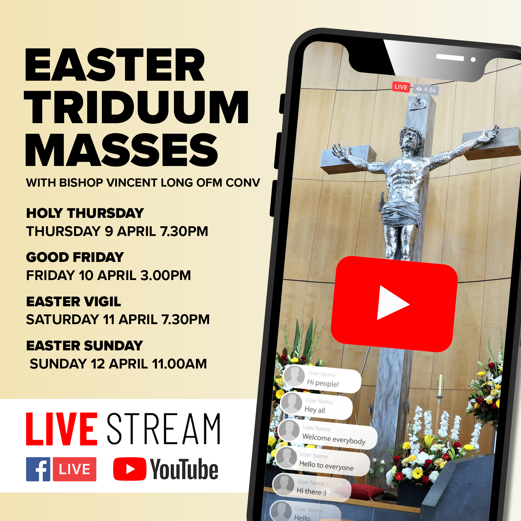 Easter Triduum Liturgies with Bishop Vincent – St Thomas Aquinas ...